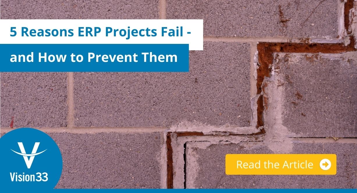 5 Reasons ERP Projects Fail and How to Prevent Them